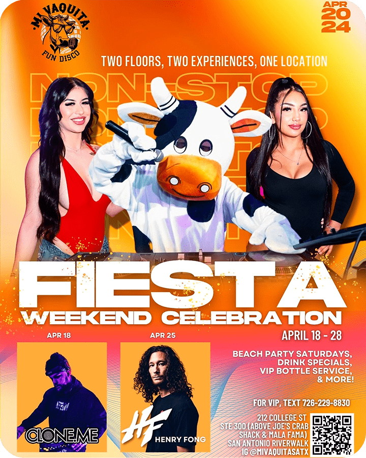 Fiesta Weekend Celebration, April 18 - 28, 2024 - Mi Vaquita Nightclub ...